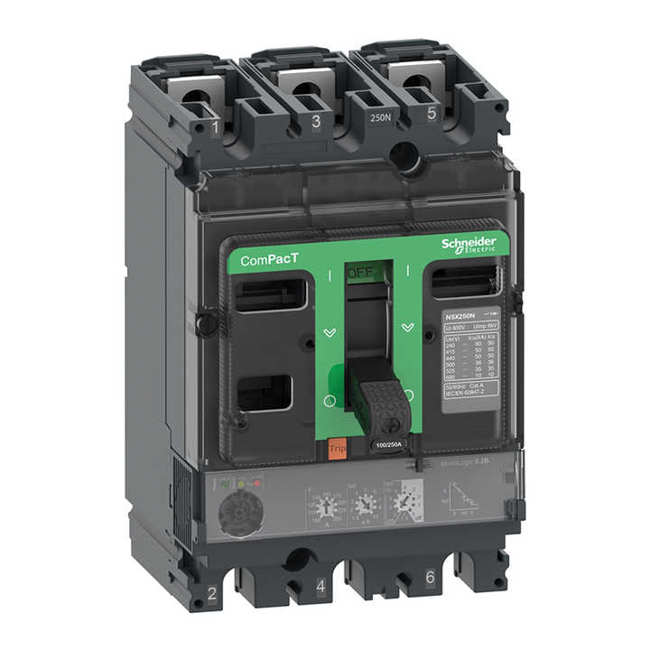 Schneiders Original NSX100H 70kA AC 3P3D 25A 5.2B NSX Series Circuit ...