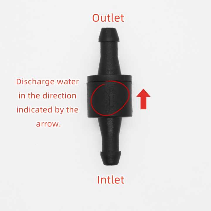 High Quality Non-Return Plastic One Way Windshield Washer Water Stop ...