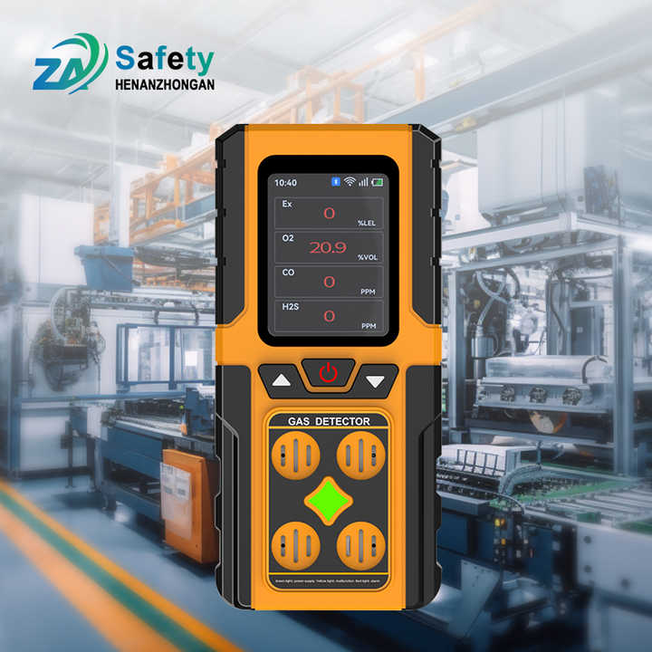 Portable 4-in-1 Multi-Gas Detector for Flammable Toxic Confined Space ...