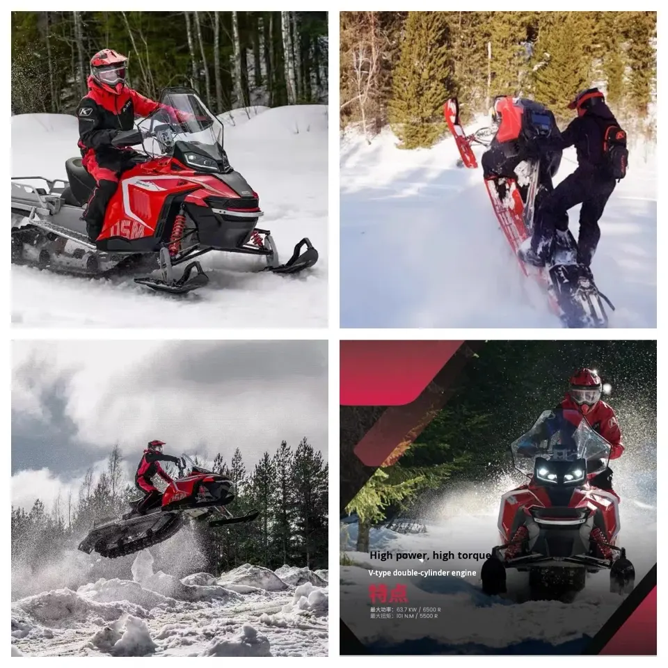 2026 1000Cc Snowmobile All-Terrain Ski Snow Off-Road Motorcycle 2 ...