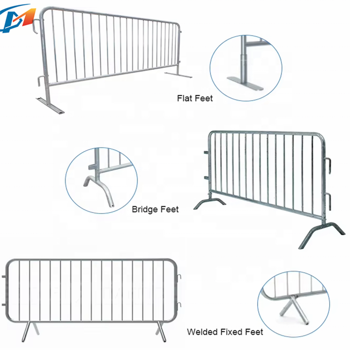 Movable Bridge Feet Road Steel Fence - Crowd Control Barriers