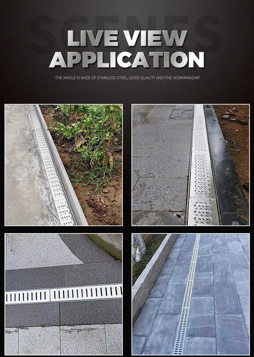 304 Stainless Steel Trench Cover Drainage Cover for Kitchen Drain ...