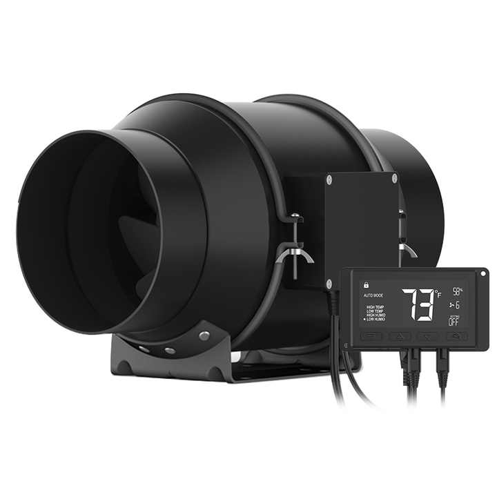 4 6 8 Inch 200mm Duct Fan With App WiFi Smart Temperature Controller ...