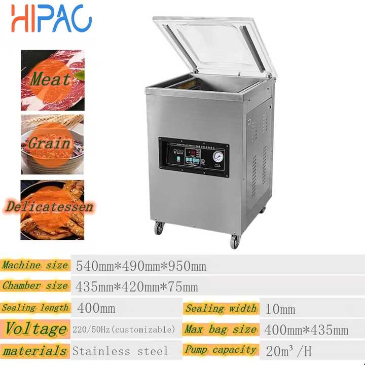 2025 Commercial Large Automatic Vacuum Sealing Machine Pneumatic Driven for Dry/Wet Food ...