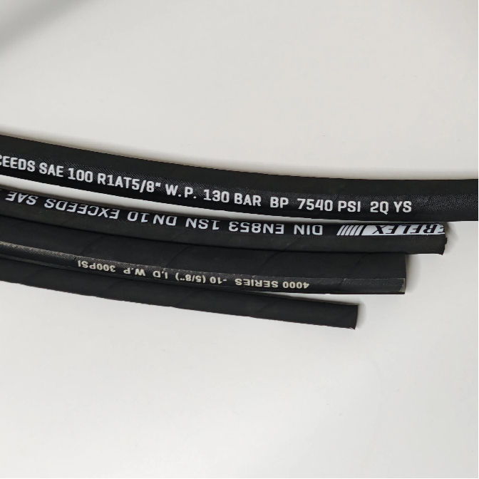 Hydraulic Motor Hoses with Two Layers Steel Braided SAE100 J517 ...
