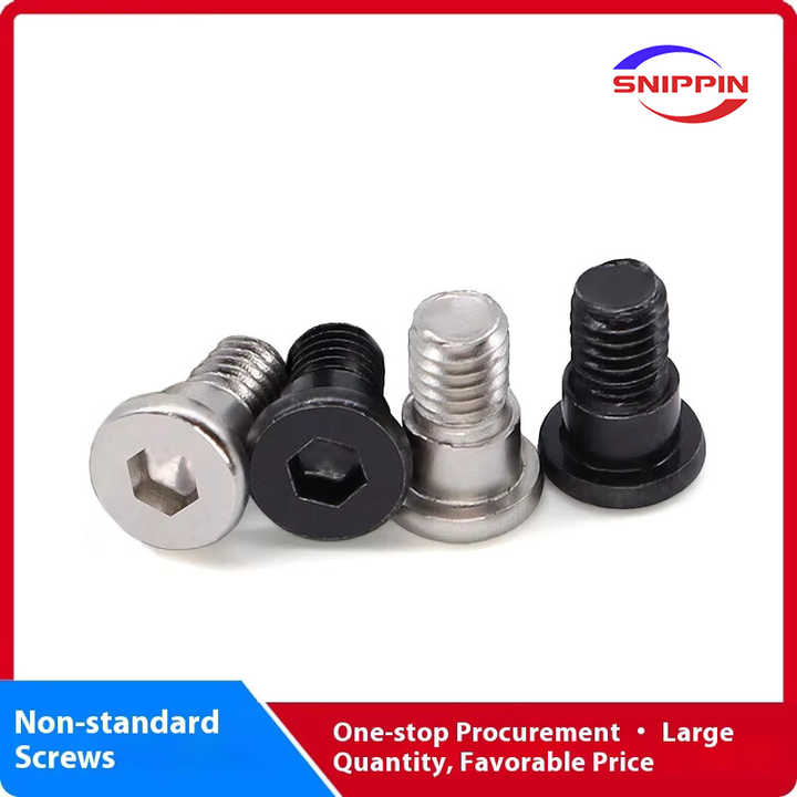 M3 Steel Step Screw with Small Flat Head Hex Socket Thin Head Half ...
