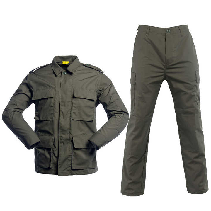 Olive Green Suit Uniform Tactical Clothing BDU Camo Uniforms Set Suits ...