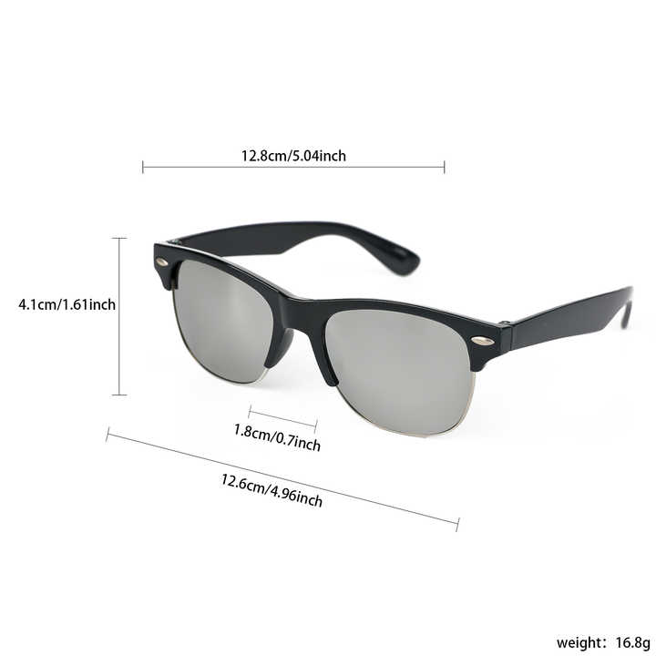 Cool Fashion Half Frame Sunglasses Advanced Sense Technology Cool Swing ...