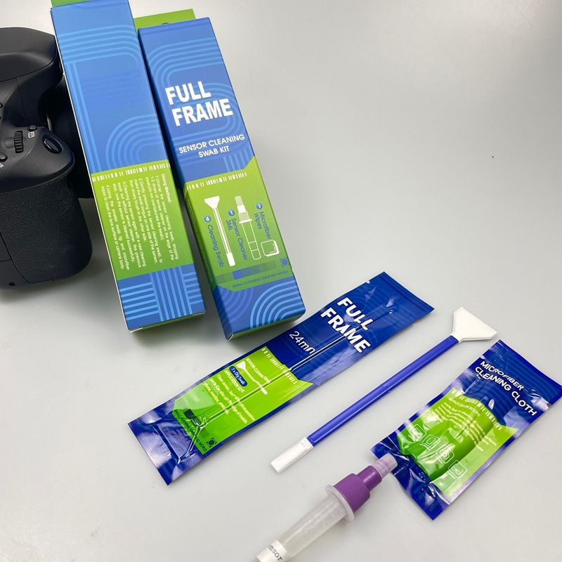 3-in-1 Sensor Cleaning Kit with 6 Swabs, 3mL Cleaner & Microfiber Wipe ...