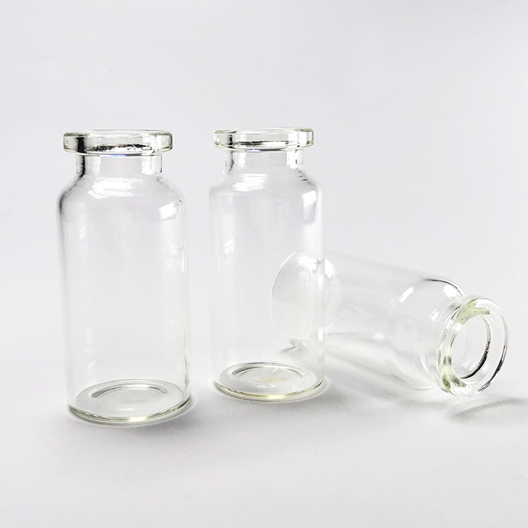Sterile Clear Borosilicate Glass Vial with Rubber Stopper Aluminum Lid ...