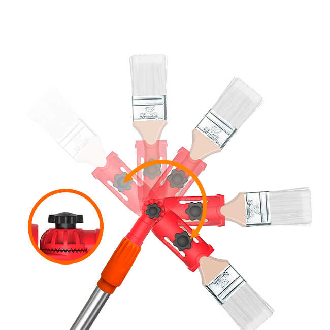 Adjustable Paint Brush Extender Multi-Angle Adapter for Rollers ...