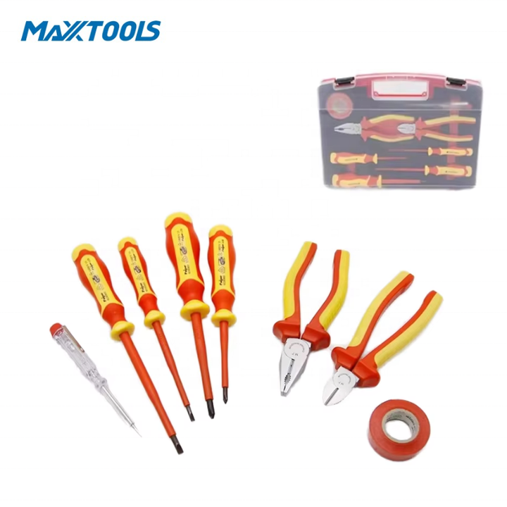 VDE Approved 8 in 1 Electrician Tool Set - Pliers & Screwdrivers