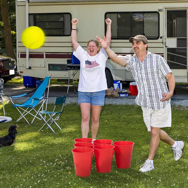 Outdoor Popup Bucket Throwing Ball Bean Bag Toss Target Drink Game for ...