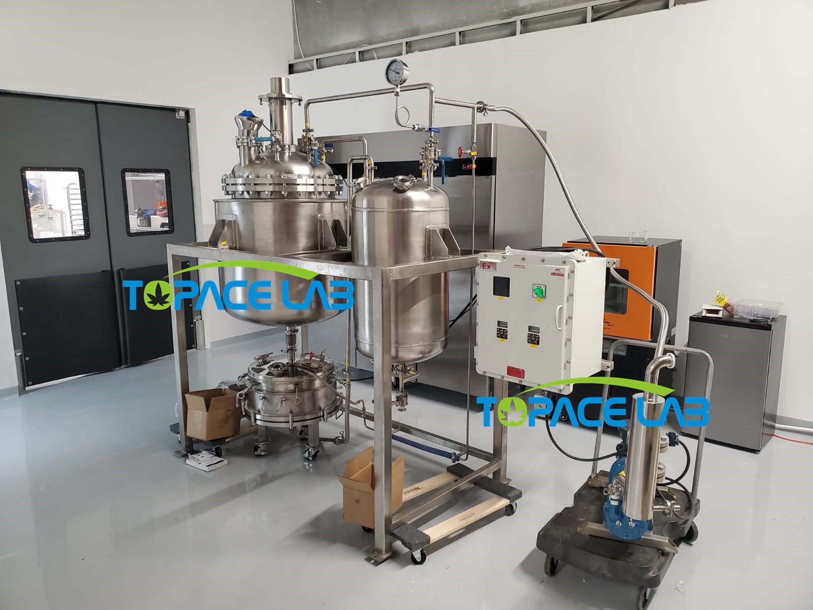 Topacelab 50L 100L 200L crystallizer crystallization tank stainless ...