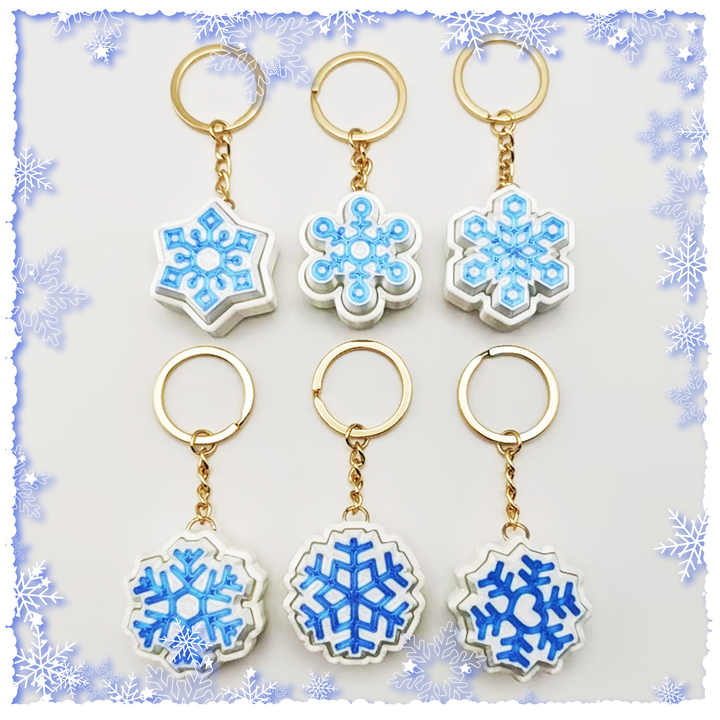 Unisex 3D Printed Snowflake Backpack Pendants and Christmas Stress ...