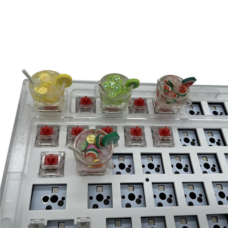 Personality Lemon Tea Resin Keycaps for Mechanical Keyboards