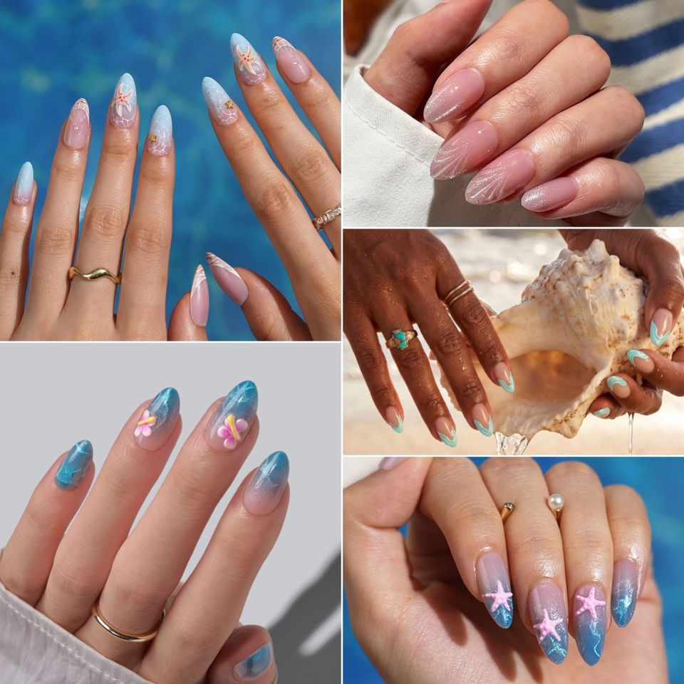 Short Square False Fake Nails Press on Supplies Wholesale Soft Gel ...