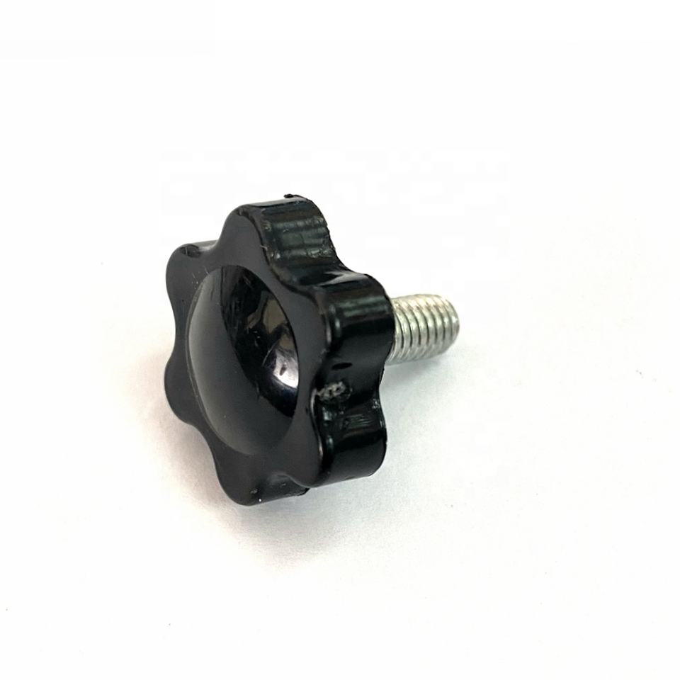 Decorative Black Six Star Plastic Head Thumb Screw Hand Tightening Knob ...