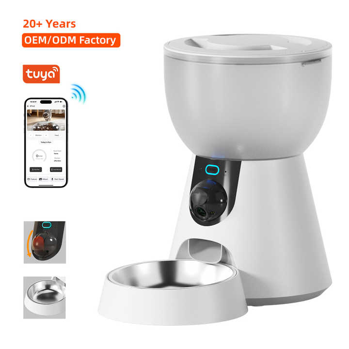 Smart Pet Feeder with HD Camera - Automatic Food Delivery