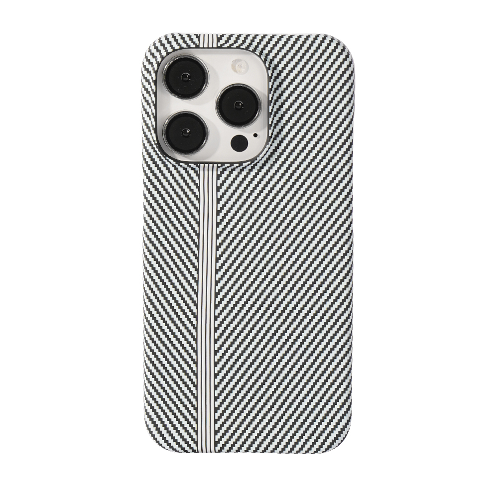 Luxury Water Sticker Carbon Fiber Pattern PC Shell for Iphone 15 Pro Max