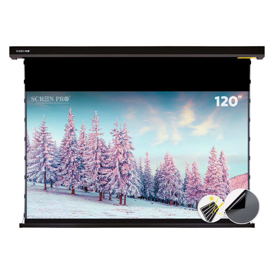 120 Inch Motorized ALR Projector Screen - Electric Drop Down, 16:9 ...