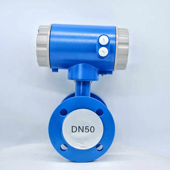 Water Treatment Digital Water Flow Meter DN80 DN100 Electromagnetic Flow Transmitter 4-20mA HART ...