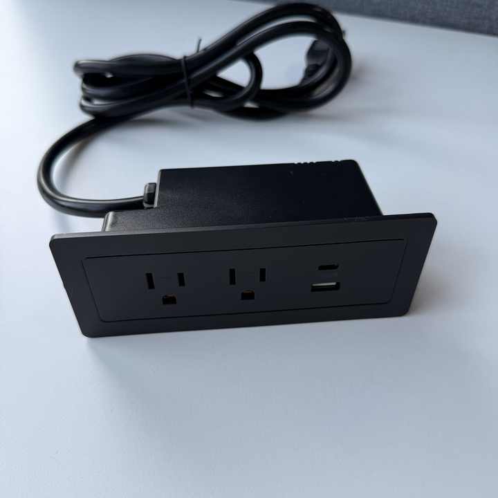 LEGA American 15A Plastic Recessed Mount Power Socket with USB Port 2 ...