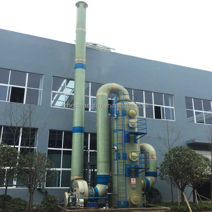 Waste Gas Scrubber Adsorption Column Frp Purification Tower Industrial ...