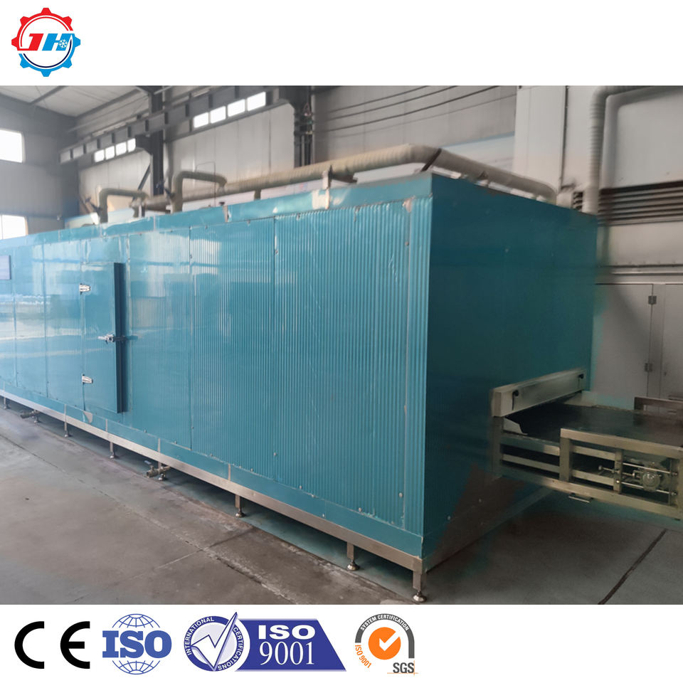 IQF Automatic Stainless Steel Tunnel-Type Fish Ball Quick Freezer Plate ...