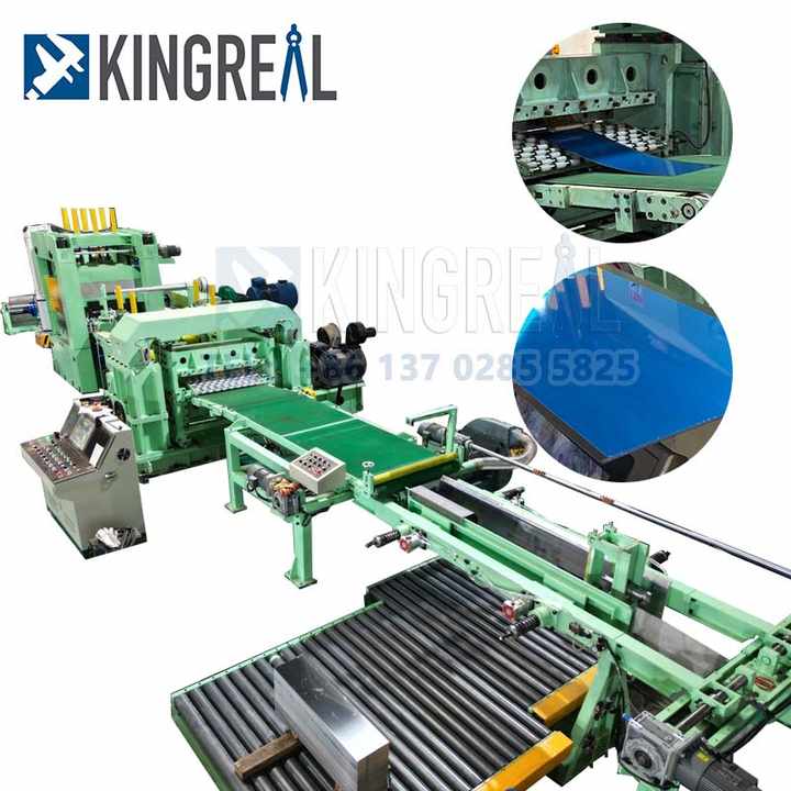 Large Longitudinal Sheet Metal Cut to Length Line Steel Coil Cutting ...