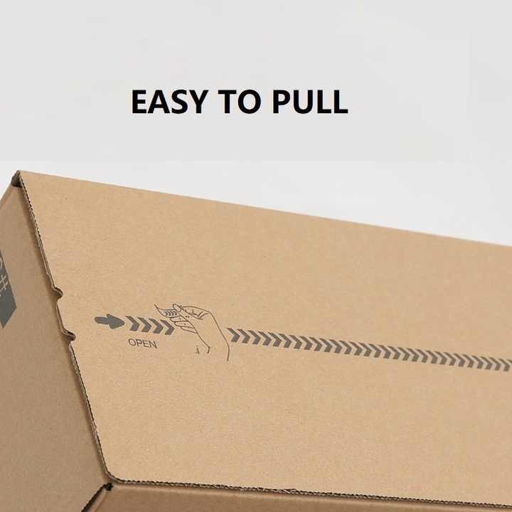 Custom Corrugated Cardboard Paper Packaging Tear Strip Printed Self ...