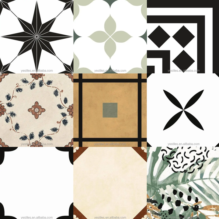 France Trend 200x200 Glazed Porcelain for Square Tiles Modern Floor ...