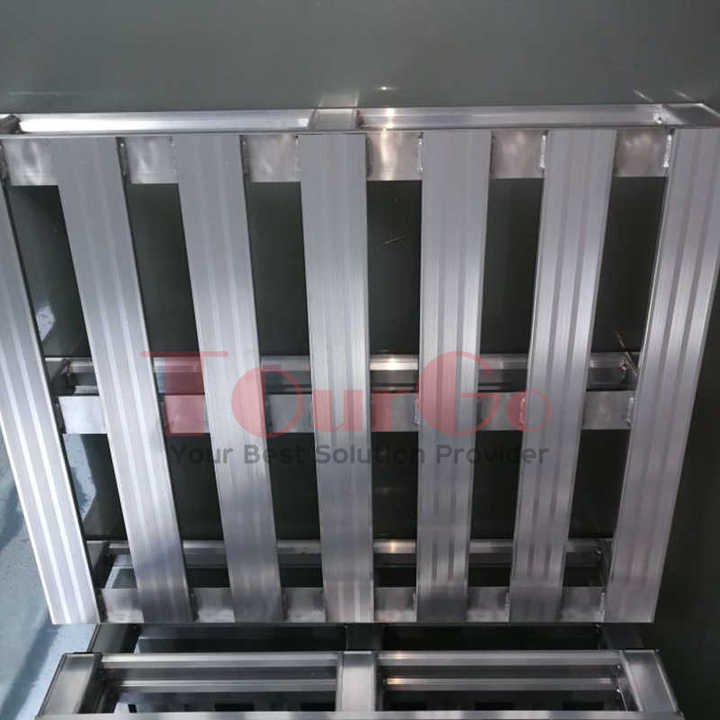 TourGo Heavy Duty Aluminum Storage Pallets Metal Stacking Pallets ...