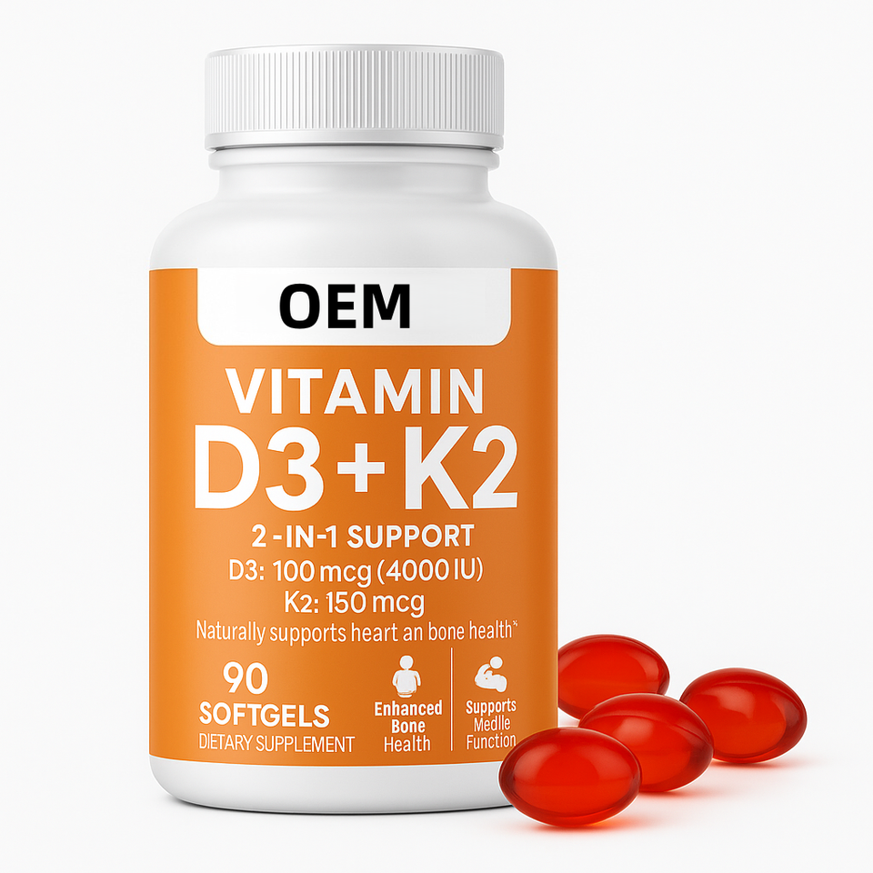 OEM Vitamin D3 K2 Gummy Candy Supplement 2 1 Formula Supporting Bone ...