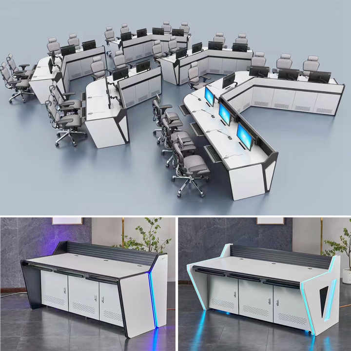 LED Command Center Monitoring Console Desk Operations Table Workstation ...