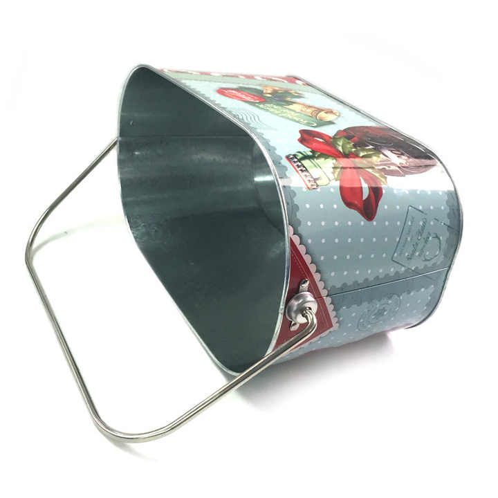 Customized 5L Square Rectangular Metal Galvanized Ice Bucket Beverage ...