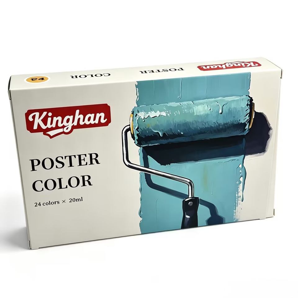 24 Colors 20ml Bottled Poster Color Paint Set, Full Assorted Bright ...