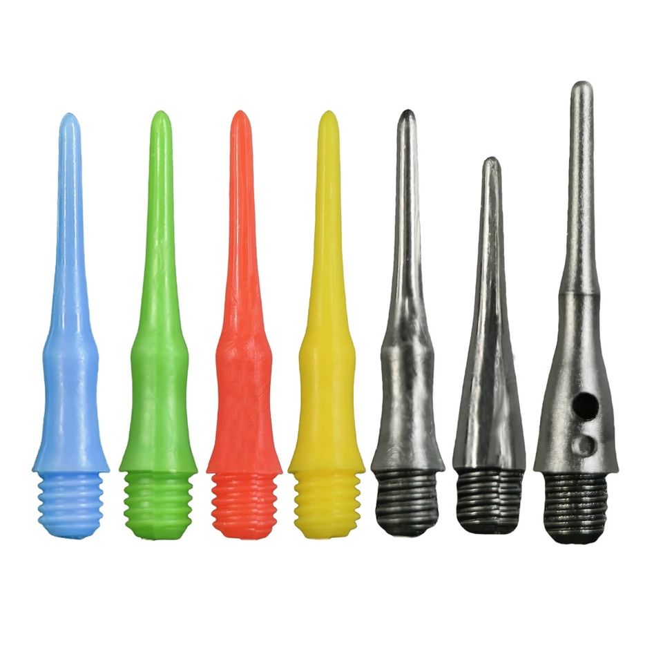 2BA Soft Dart Tips 27mm and 25mm Plastic POM Dart Tips Soft Points ...