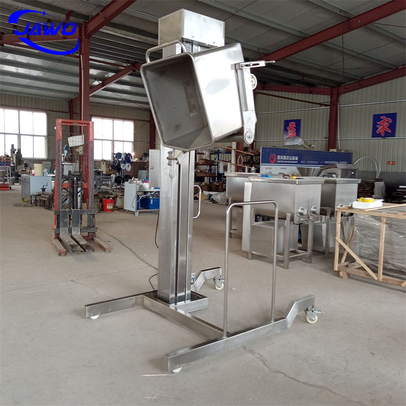 Meat Loading Lifter and Feeder Bucket Lift Elevator Meat Grinder ...