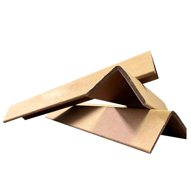 L-Shape Pallet Carton Edge Protector 50x50x4 Recyclable Kraft Cardboard ...