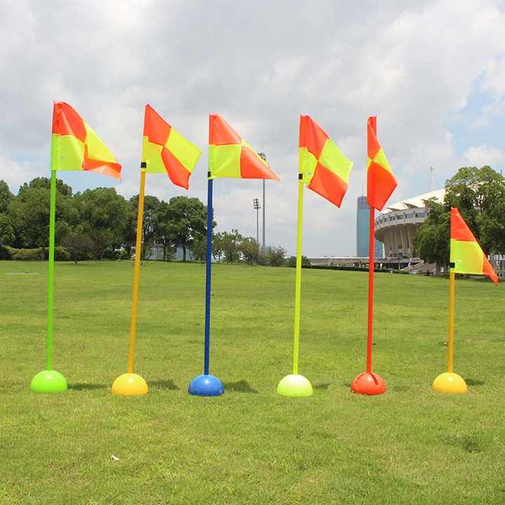 PVC 1.5m Soccer Training Corner Flags with Base Injection Water ...
