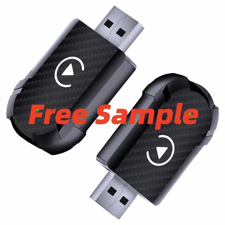 Free Sample Carplay Android Auto Plug Play 2 in 1 USB Adapter
