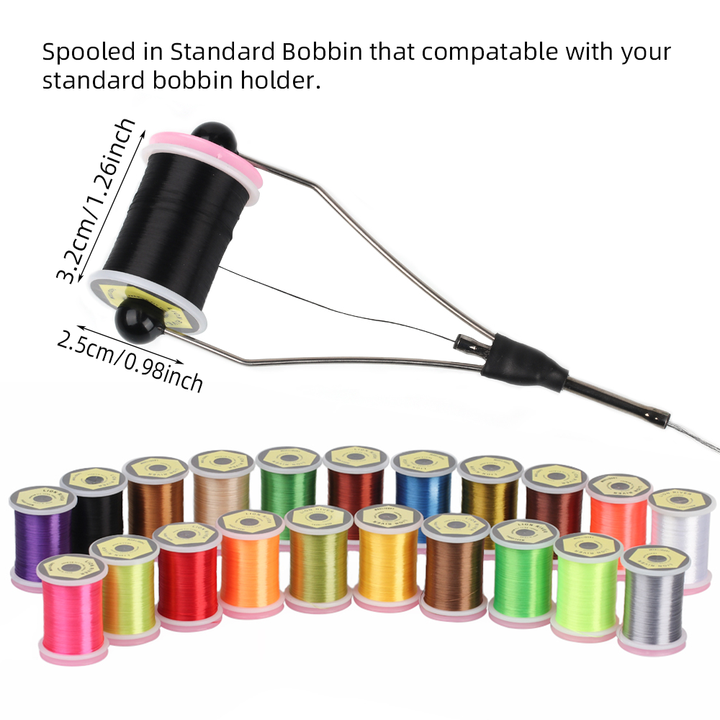 140D Fly Tying Threads - Versatile and Durable Fishing Material