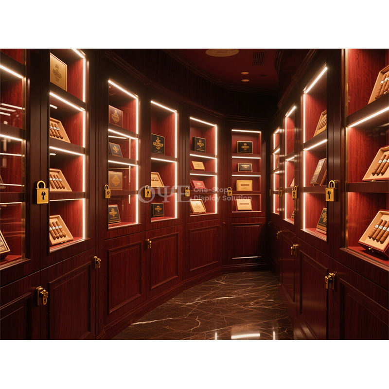 Cigar Room Fixture Cigar Humidor with Humidifier Smoke Shop Display ...