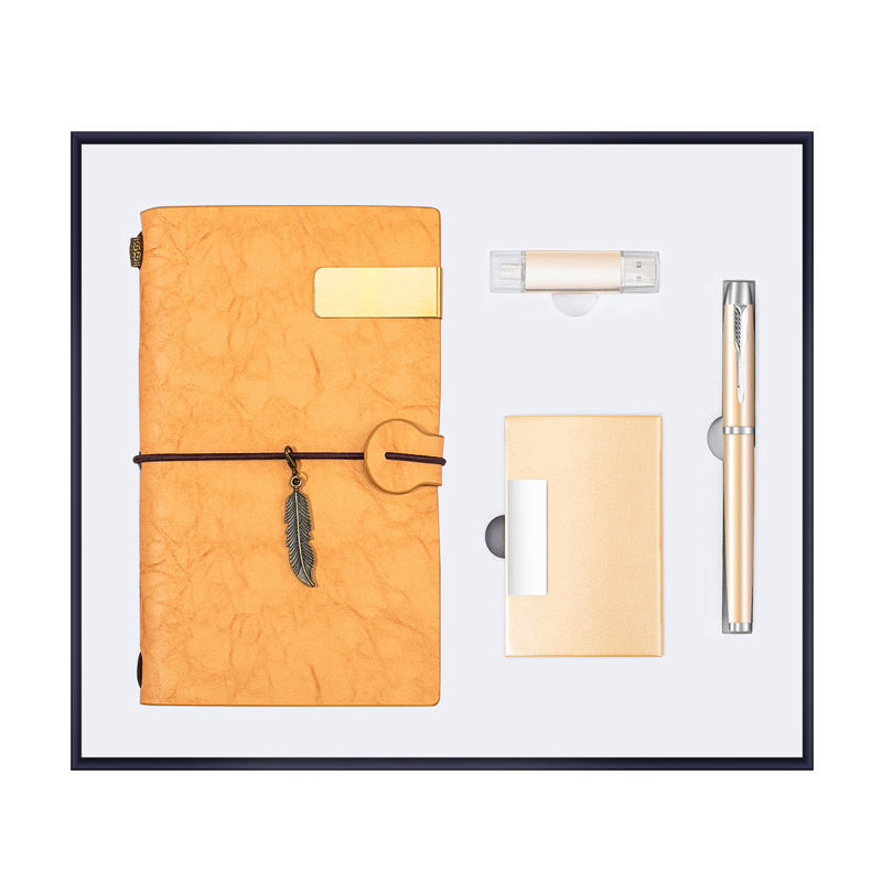 Corporate Business Giveaways A6 Plain Notebook+USB Flash Drive+name ...