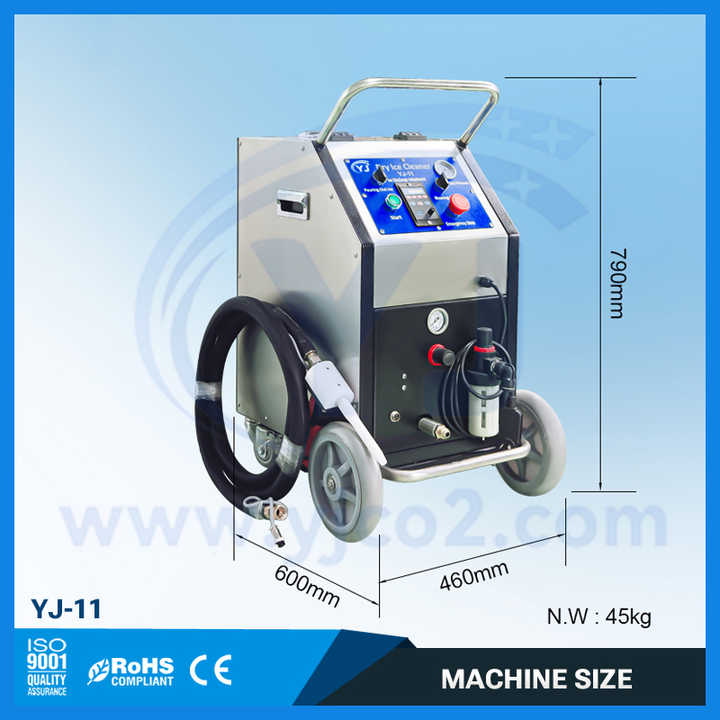 Electric Mobile Dry Ice Blasting Machine Industrial Equipment for ...