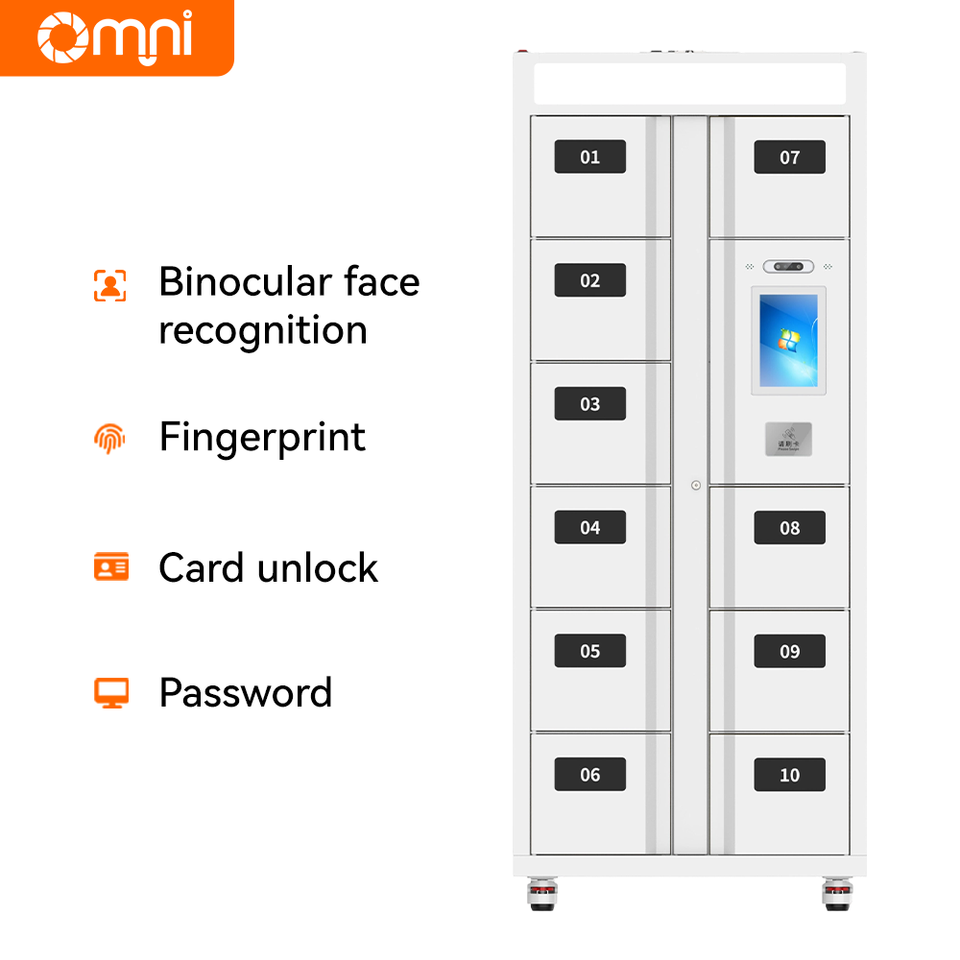 Face ID Card Password Unlock Gym RFID Electronic Cabinet Parcel ...