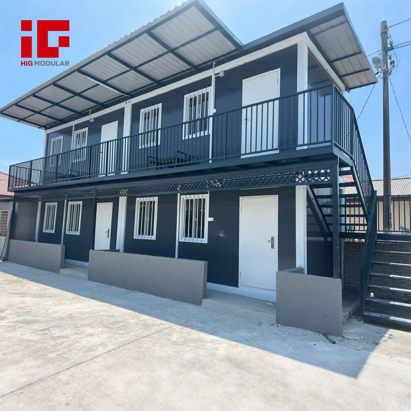 Factory Design Portable 2-story Prefabricated Flat Apartment Building ...