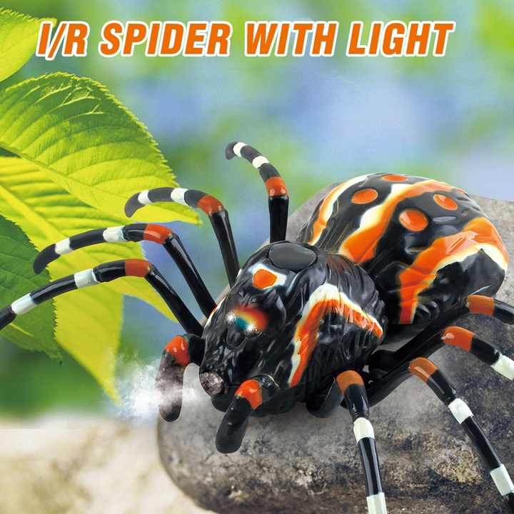 Realistic Shape Plastic Walking Spider Infrared RC Toy