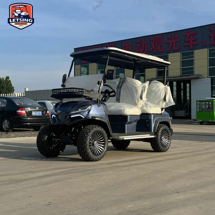 4-Seat Off-Road Electric Golf Cart, Heavy-Duty All-Terrain Golf Vehicle ...